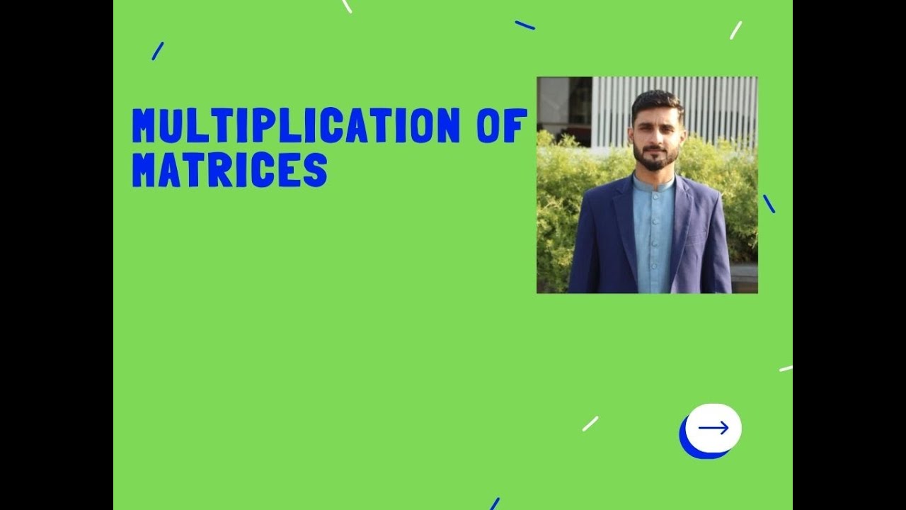 Multiplication of matrices associative and commutative law under ...