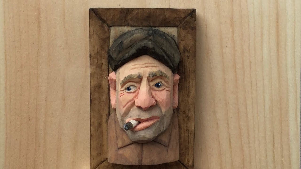 CARVING A CHARACTER FACE - YouTube