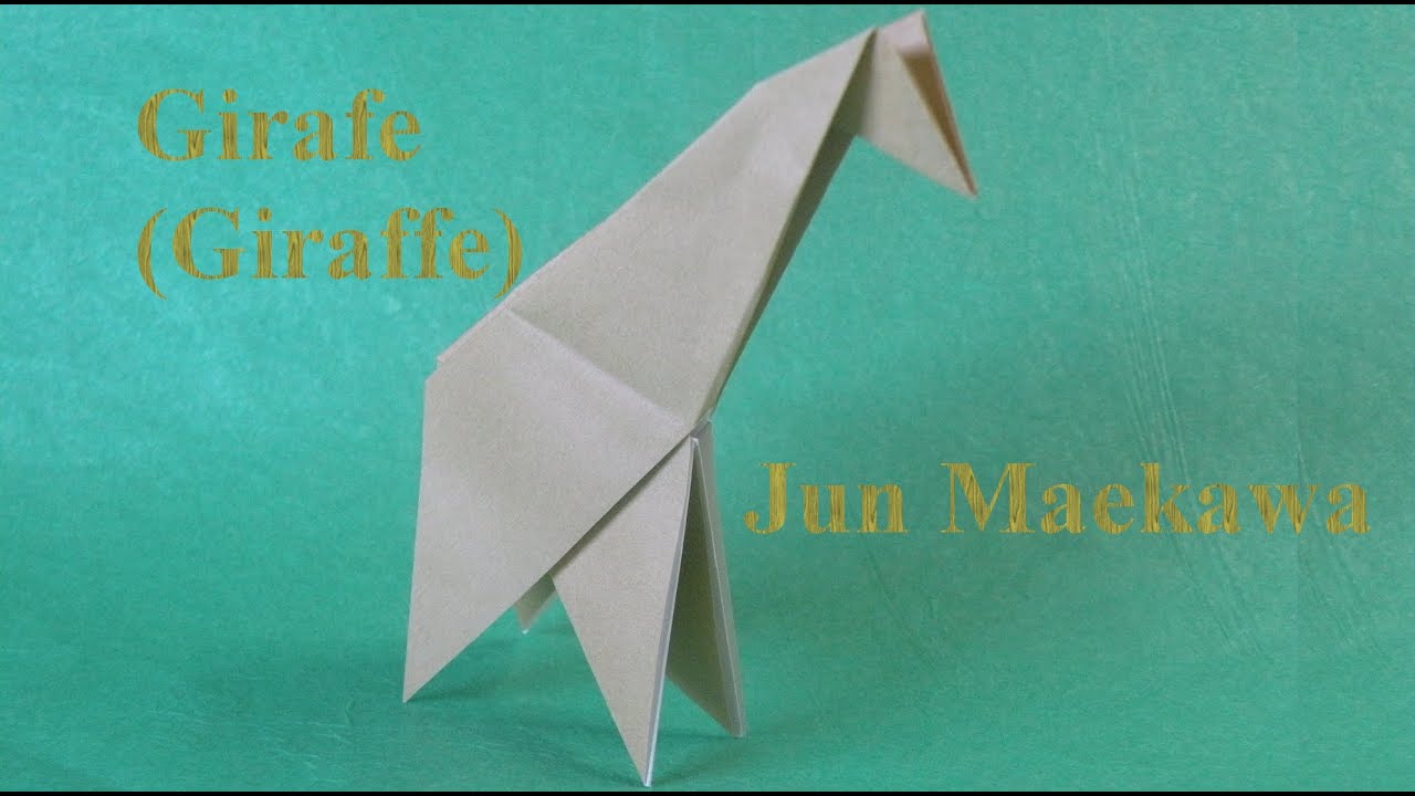 TUTORIEL EASY Origami - Girafe de Jun Maekawa (Giraffe) - YouTube