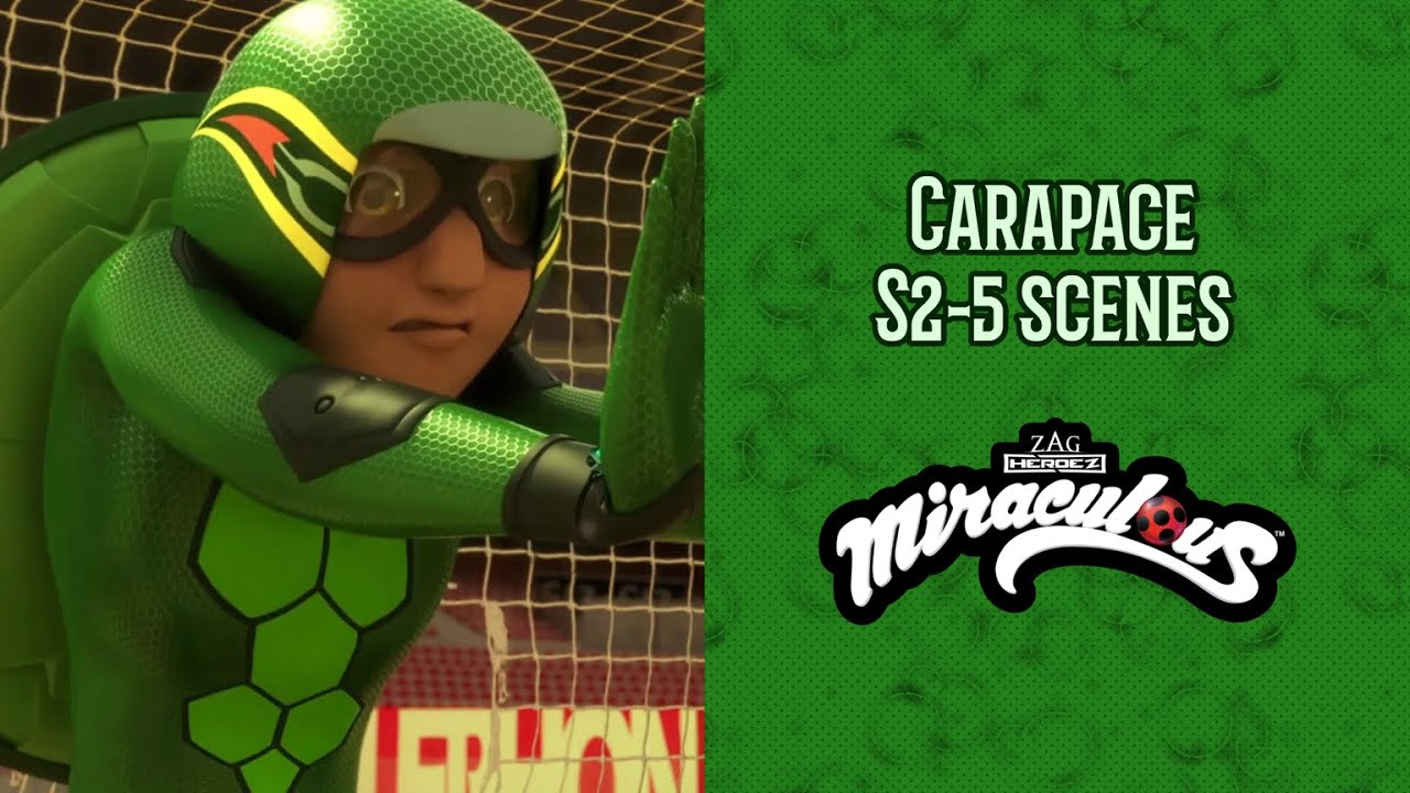 Miraculous - Carapace scenes (s2-5) - YouTube
