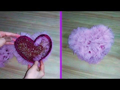 Kорзина в форме сердца DIY / Yurak shaklidagi suviner savatcha