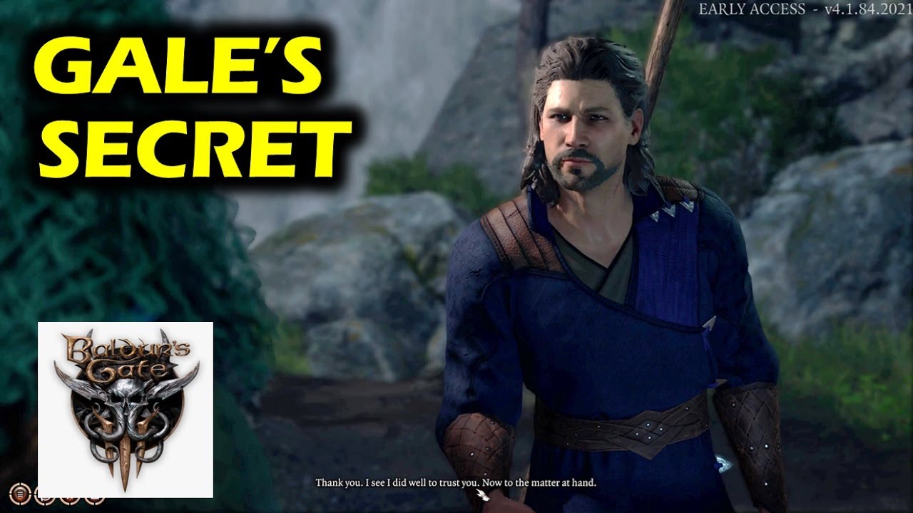 Gale Reveals His Secert | Baldurs Gate 3 Early Access Companions Guide ...