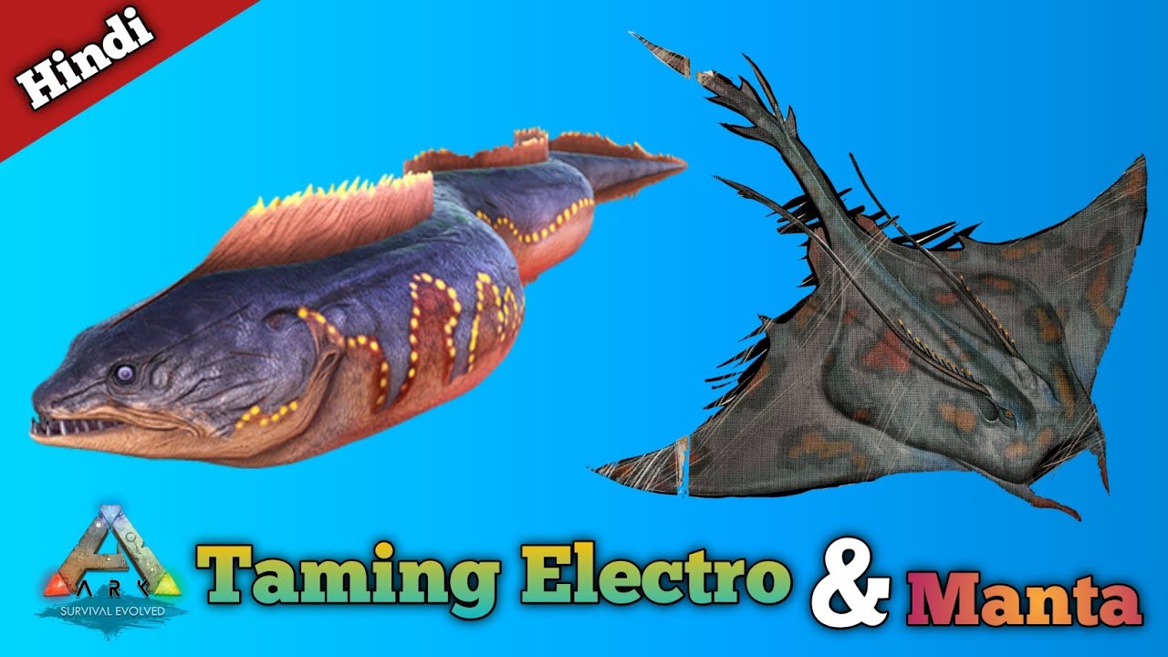 Ark Mobile Taming Manta Ray And Electrophorus | Ark Survival Evolved ...