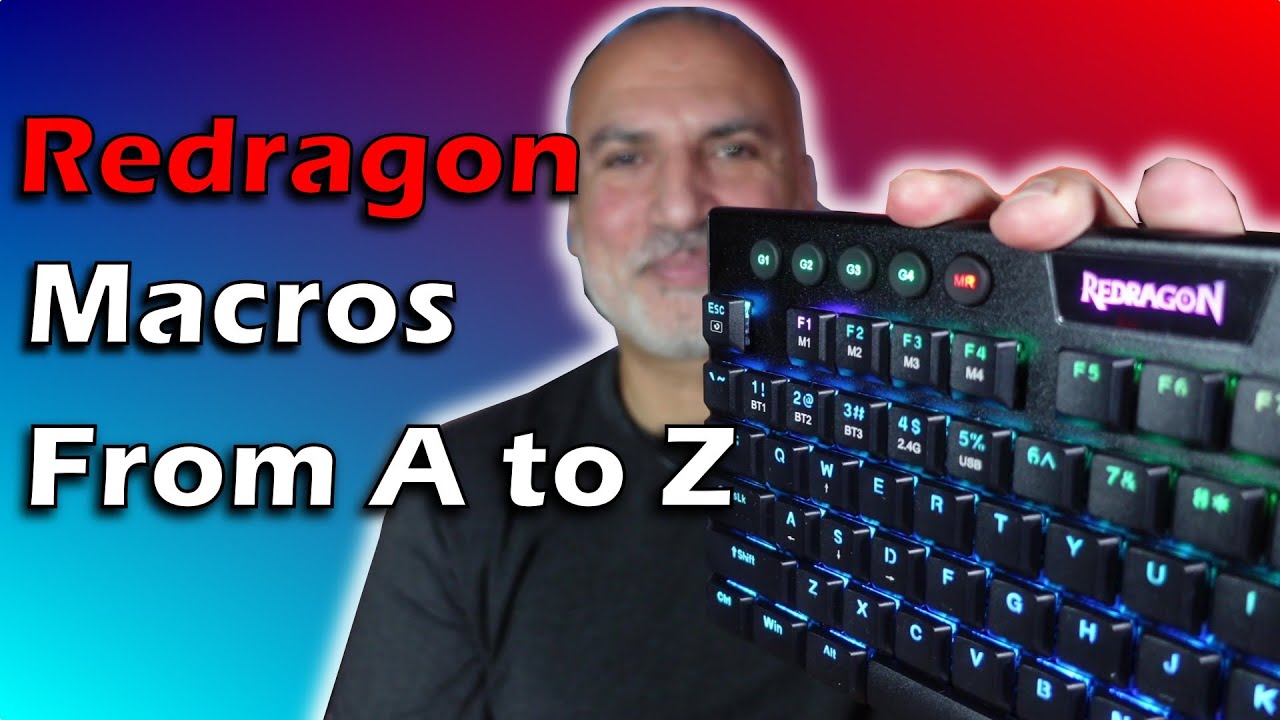 How to program macros on Redragon keyboards - YouTube