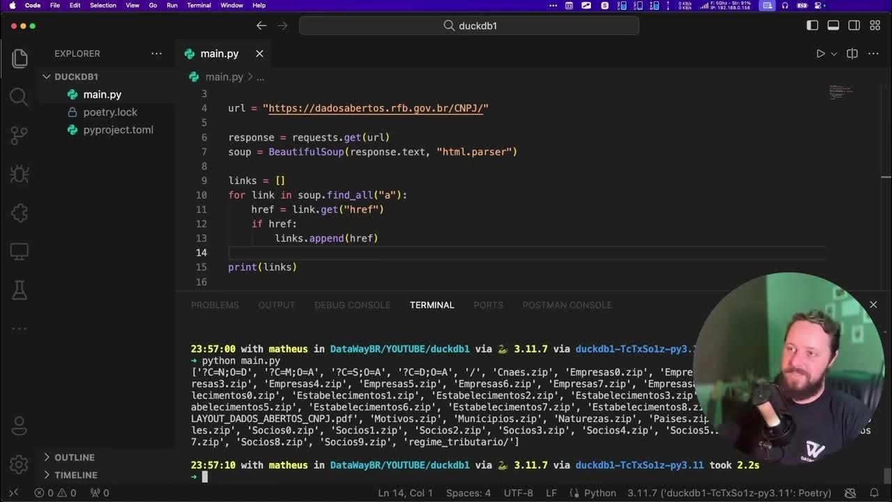Scraping de links da receita federal com github copilot - YouTube