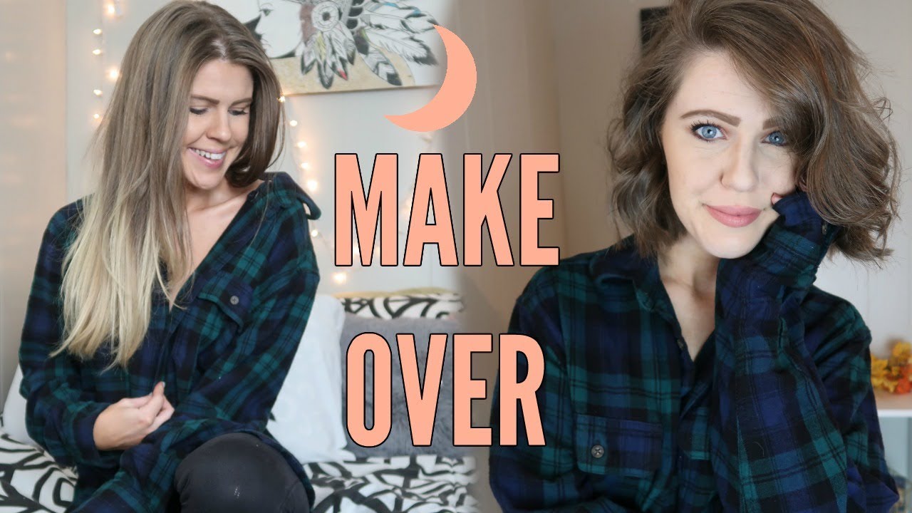 I GOT A MAKEOVER! // Cutting All My Hair Off - YouTube