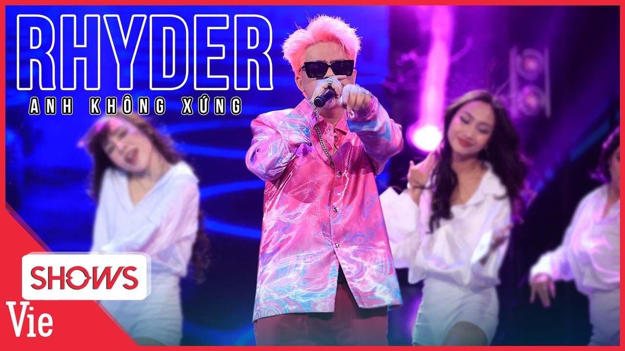 Rhyder diện cả cây hồng trình diễn bài nhạc rap Anh Không Xứng chung ...