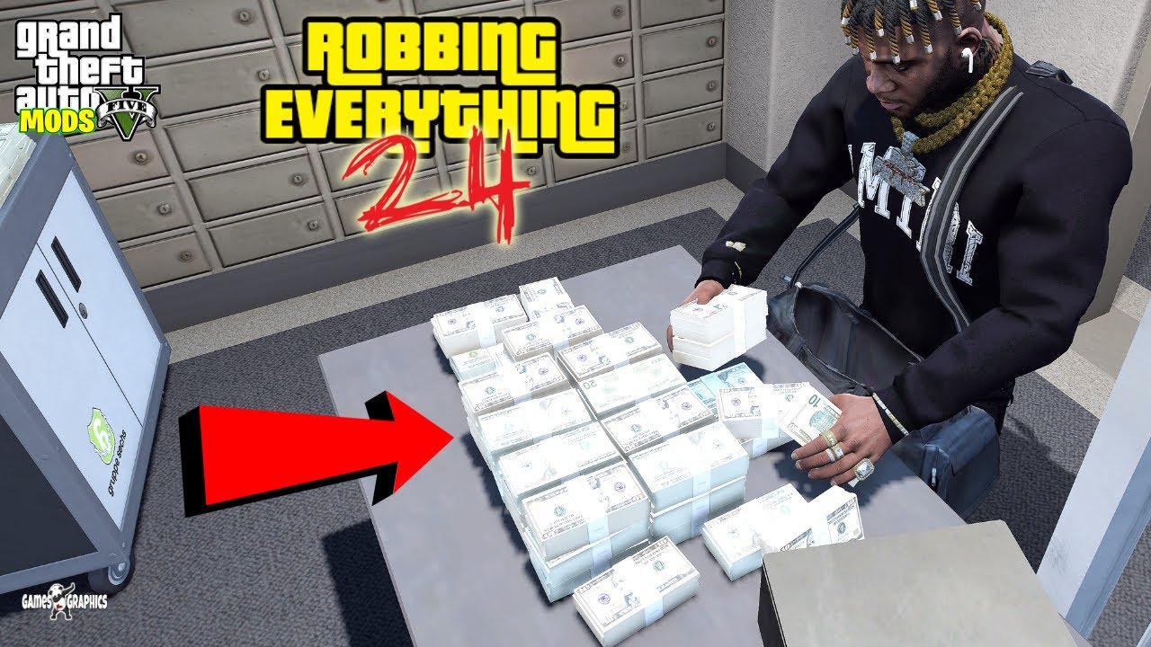 ROBBING EVERYTHING #24 (GTA 5 MODS) - YouTube