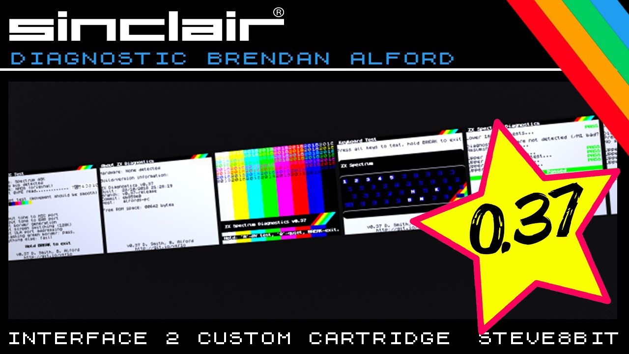 Sinclair ZX Spectrum BRENDAN ALFORD DIAGNOSTICS ROM Cartridge - YouTube