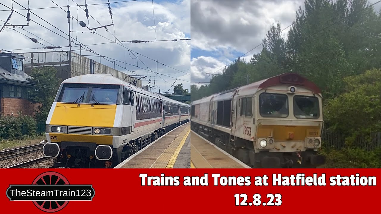 Trains and tones at Hatfield station | 12.8.23 - YouTube