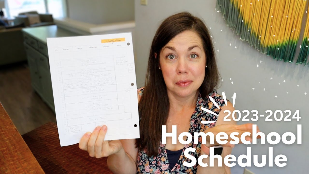 Homeschool Schedule for 2023-24 School Year II Using both TIME & BLOCKS ...