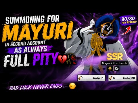 Summoning for Mayuri in My Second Account… Full Pity as Always! 🥀 | Bleach Soul Resonance