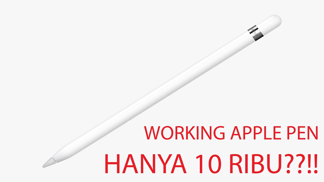 APPLE PEN KURANG DARI 10 RIBU??!! DIY APPLE PEN - YouTube
