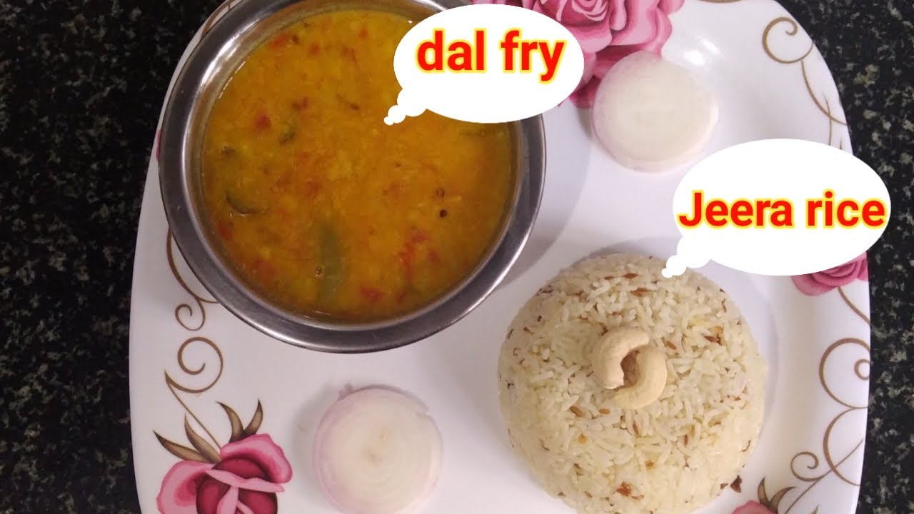 Moong dal fry and Jeera rice ll ಹೆಸರು ಬೆಳೆ ದಾಲ್ ಮತ್ತು ಜೀರಾ ರೈಸ್ ಮಾಡುವ ...