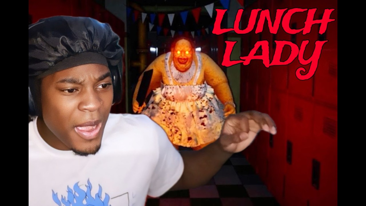 LUNCH LADY SERVING A NIGHTMARE SNACK.... SHE PUT HER FOOT IN THE FOOD ...