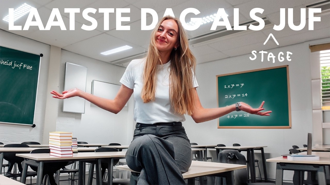 afscheid nemen op stage van mijn klas... | pabo vlog - YouTube
