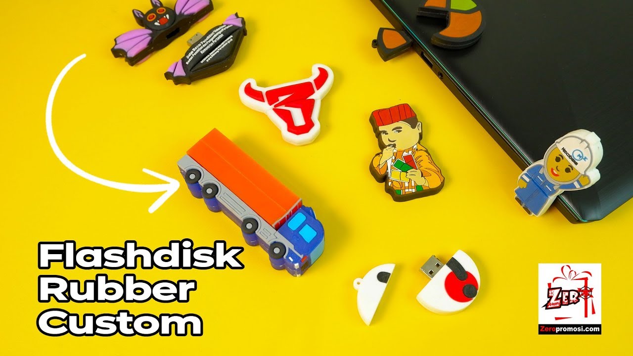 Souvenir Flashdisk Rubber Custom review by zeropromosi.com - YouTube