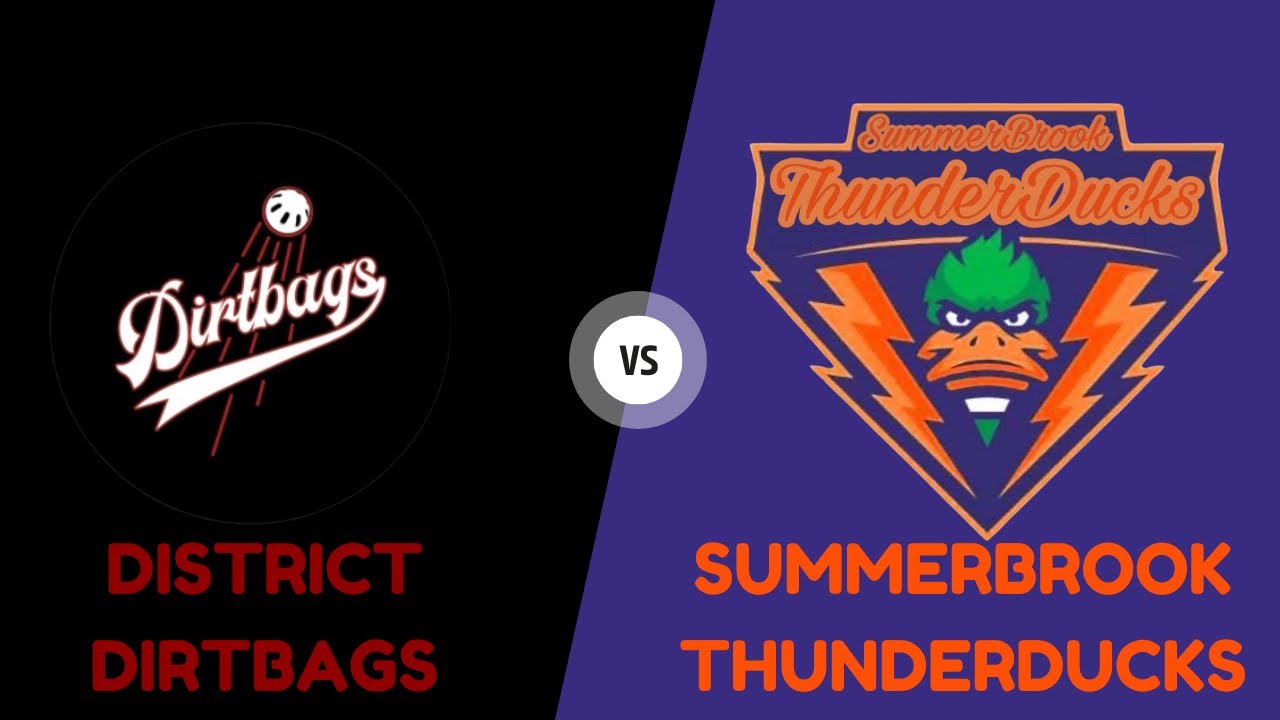 District Dirtbags @ Summerbrook Thunderducks: Game 1 - YouTube