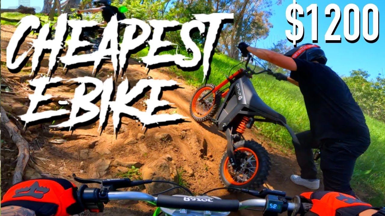 Riding The Cheapest E-Bike With Surronster (Tuttio Mini Bike) - YouTube