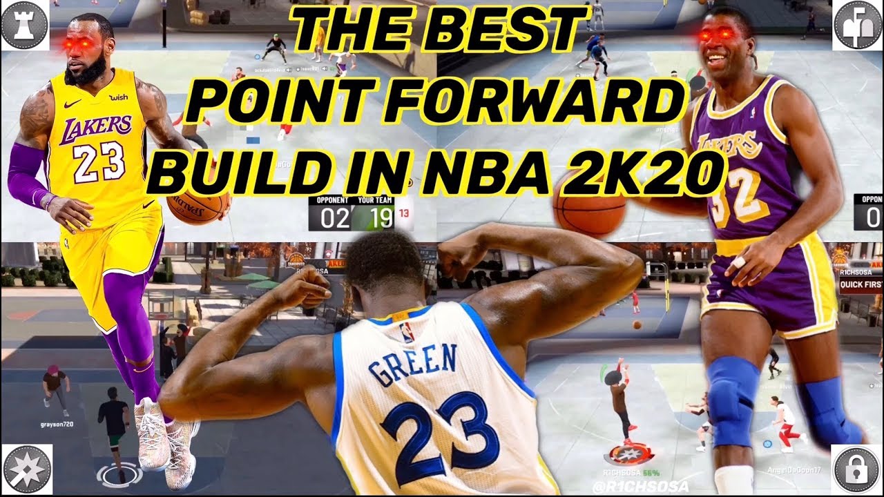 THE BEST POINT FORWARD BUILD IN NBA 2K20! BEST DRIBBLE GOD BUILD! 99 ...