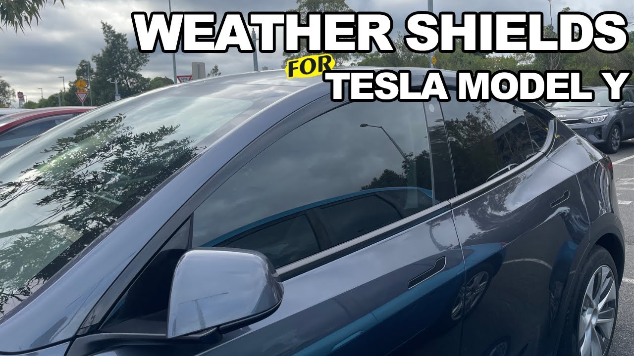 AUSGO Injection Weather Shields for Tesla Model Y 2022-Onwards ...