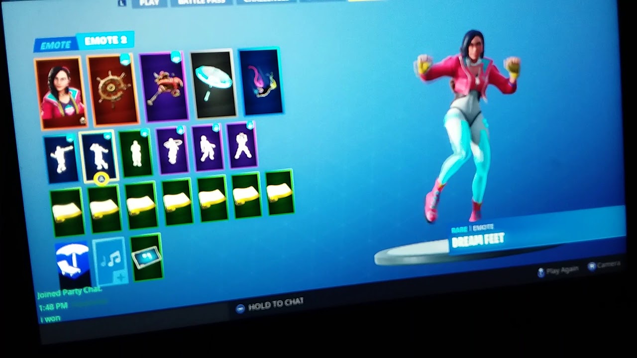 All my skins doing Dream feet - YouTube
