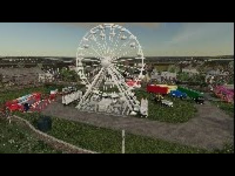 live fs19 mods forain on fais une fete foraine - YouTube