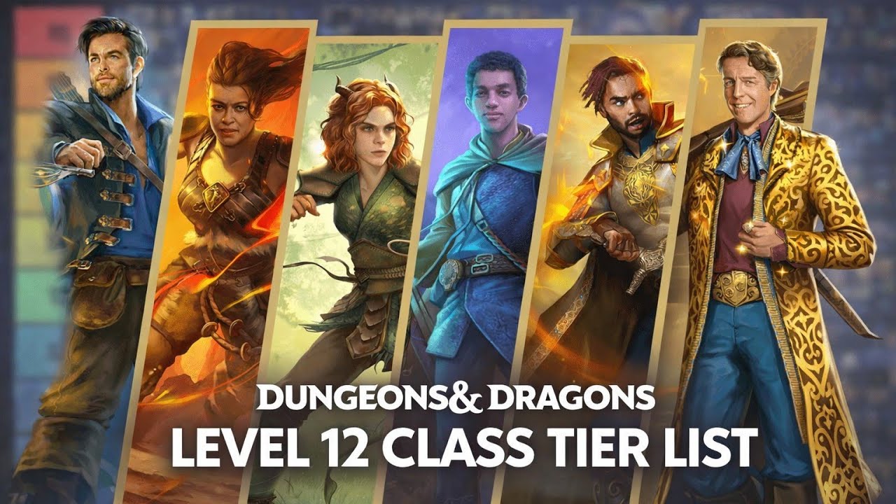 ULTIMATE Dungeons and Dragons Level 12 Class Tier List - YouTube