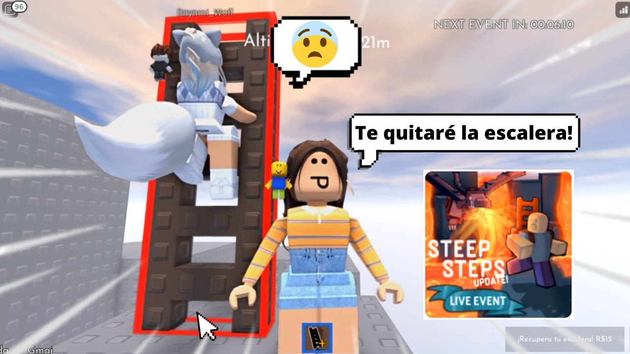 🧗‍♀️STEEP STEPS MOMENTOS DIVERTIDOS😱|Jugando STEEP STEPS ROBLOX - YouTube