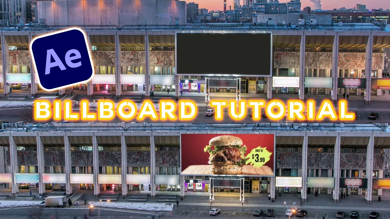 Create Realistic Billboards Effect In After Effects! II AFTER EFFECT TUTORIAL - YouTube