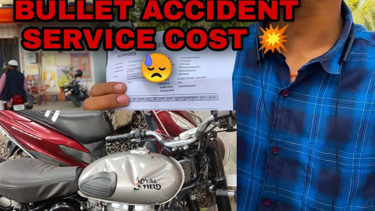 BULLET 350 ACCIDENT 😓💥 !!! ROYAL ENFIELD BULLET ACCIDENT !!! MY BULLET ...