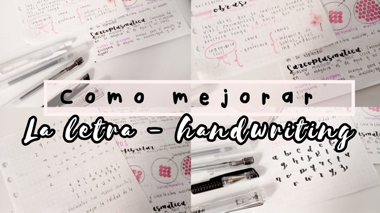 Letra bonita para apuntes - handwriting - YouTube