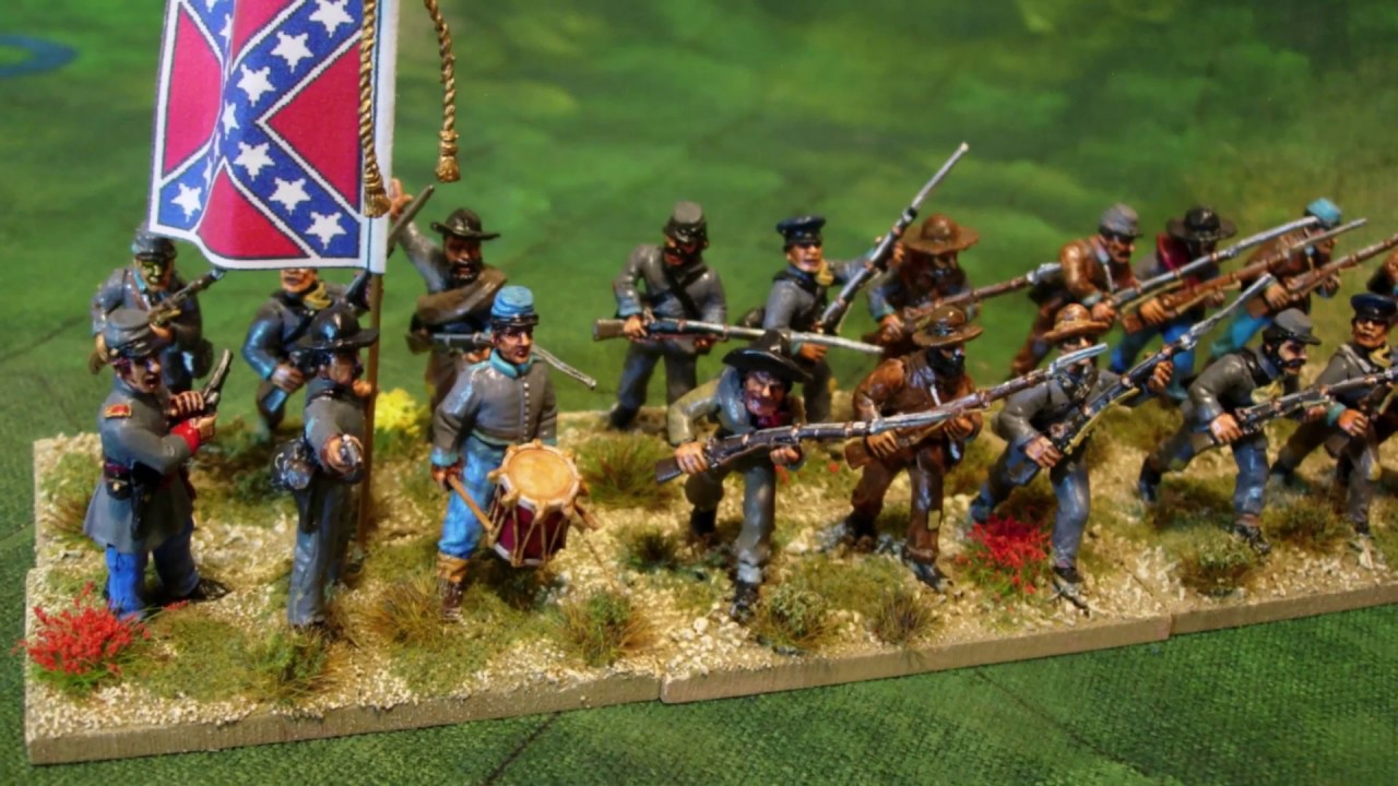 083 40mm ACW New Confederate regiment - YouTube