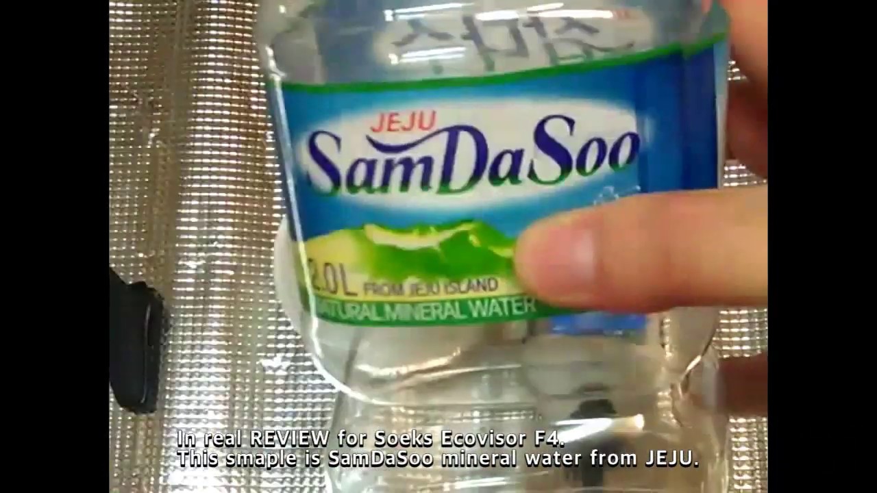 Real review of Samdasoo 2019/yr by Ecovisor F4 TDS [삼다수 TDS 수질] - YouTube
