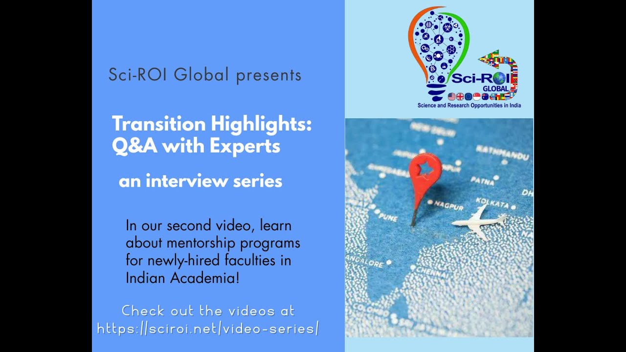 Sci-ROI Global Video Series: #2 Mentorship programs available for newly-hired faculty - YouTube