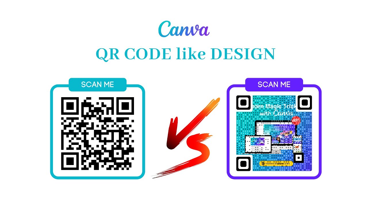 QR CODE like design | Canva tutorial | Canva New Feature - YouTube