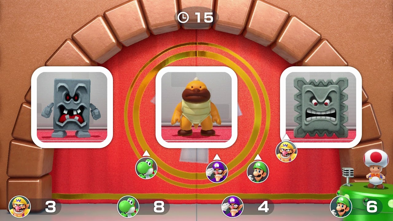 Super Mario Party minigame: Rattle and Hmmm 60fps - YouTube