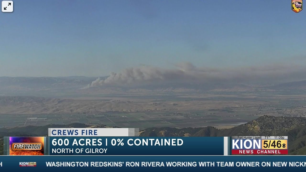 Vegetation fire near Gilroy threatens structures, prompts evacuations ...