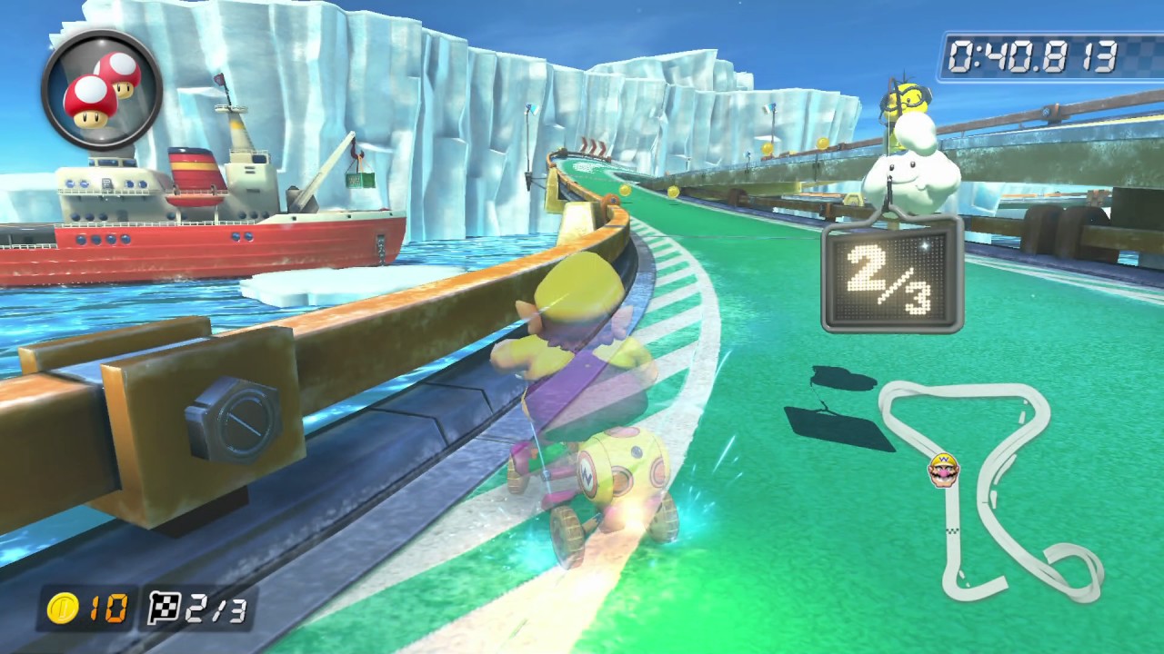 Mario Kart 8 Deluxe - Ice Ice Outpost - World Record by Mattew - YouTube