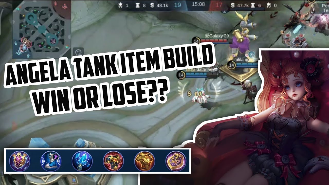 ANGELA TANK - GAMEPLAY ANGELA - MOBILE LEGENDS - YouTube