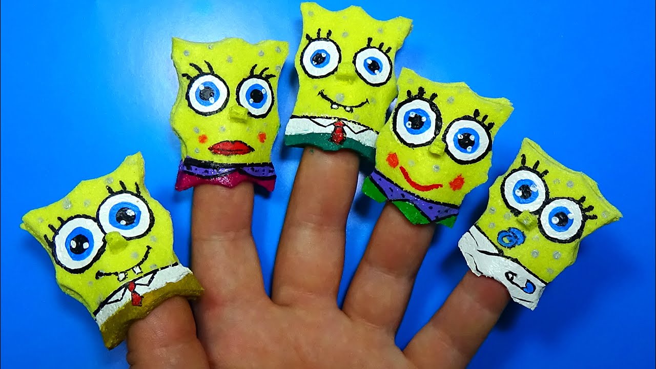 Spongebob finger family Happykids - YouTube