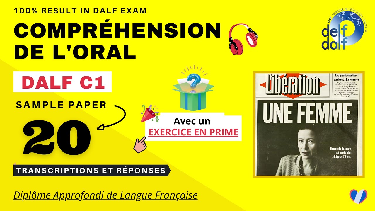 DALF C1 - Compréhension de l'oral [No.20] | DALF C1 Listening Practice ...