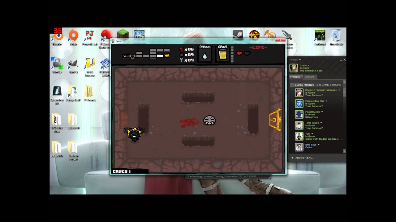 The Binding of Isaac - Best power ever, Unlocking Eve and Eve's dead ...