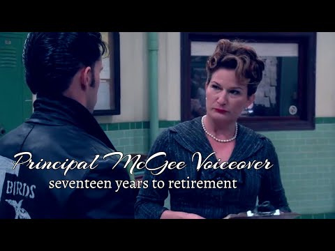 SEVENTEEN YEARS TO RETIREMENT | Grease Live | Principal McGee Voiceover ...