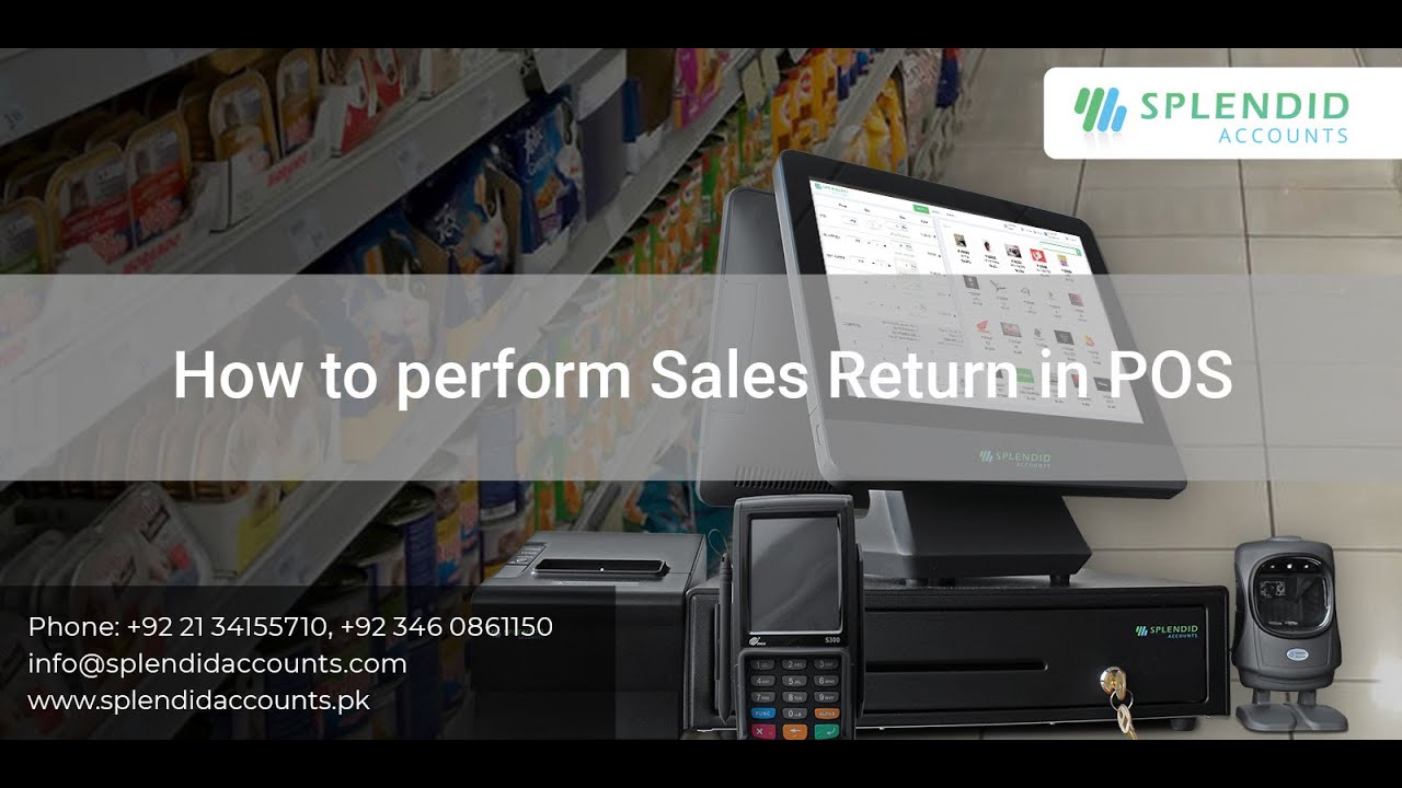 How to perform Sales Return in POS || Splendid Accounts - YouTube