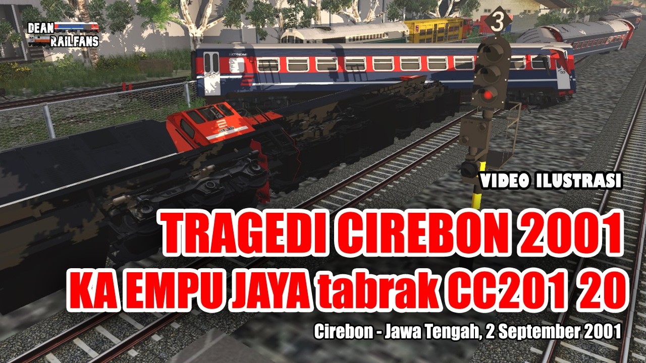 PLH STASIUN CIREBON 2001 - KA EMPU JAYA TABRAK LOKOMOTIF LANGSIR - 42 Orang Tewas‼ | Train ...