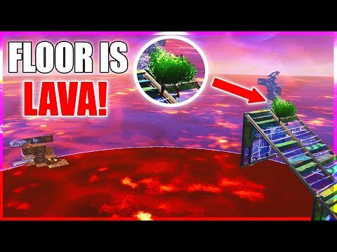 LAVA  + BUSH + SKYBASE = EASY WIN! (Fortnite NEW LTM *FLOOR IS LAVA*)