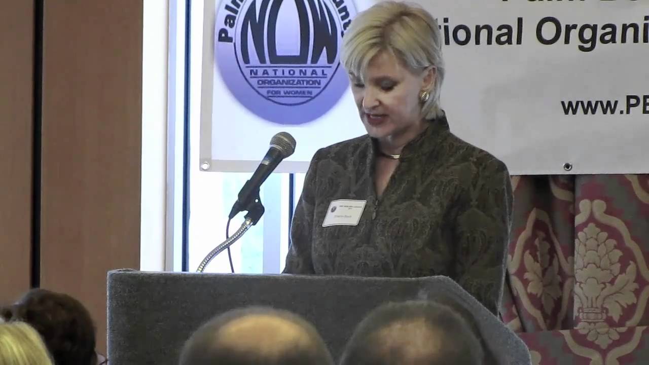 Kelly Skidmore Recognized at the NOW Susan B Anthony Luncheon - YouTube