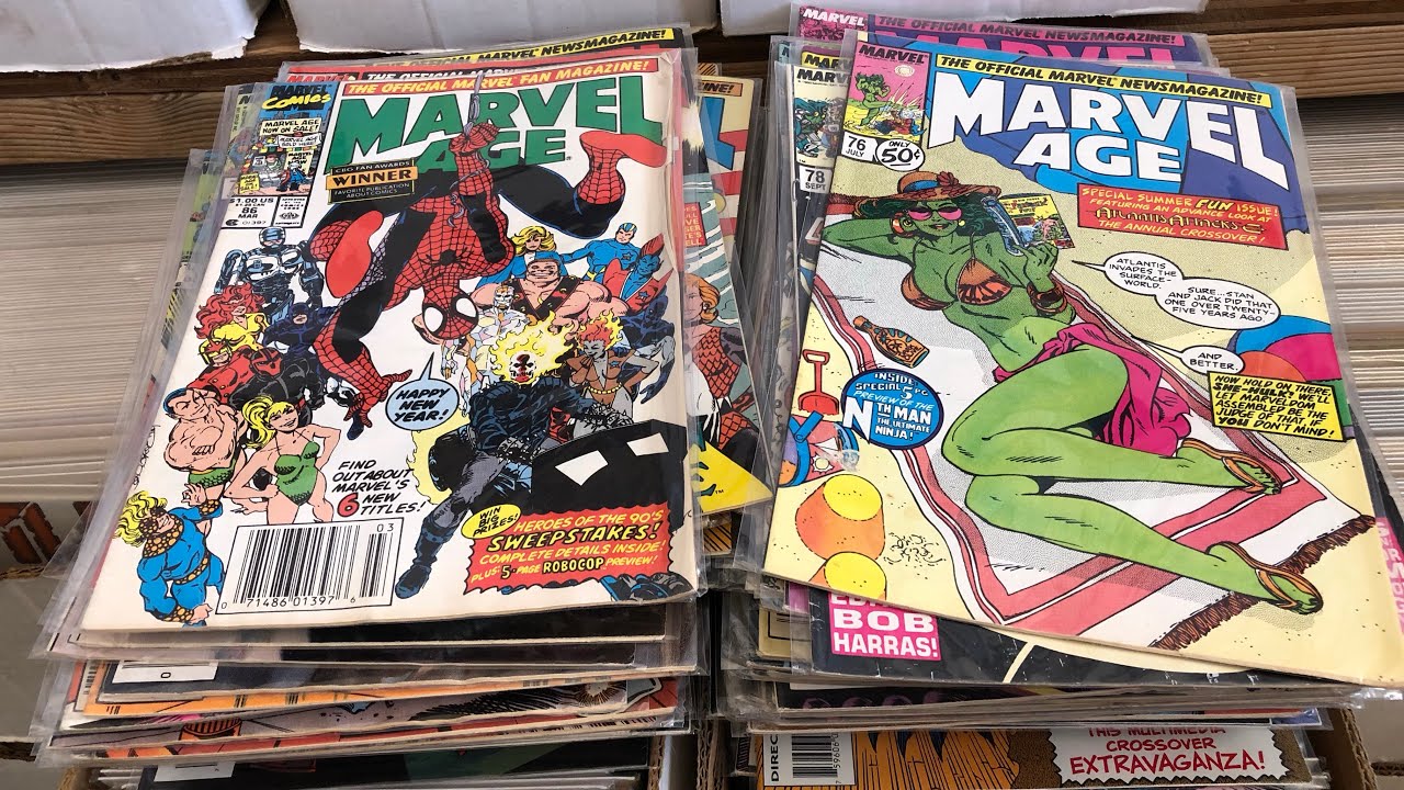 Marvel Age comics and marvel mini series - YouTube