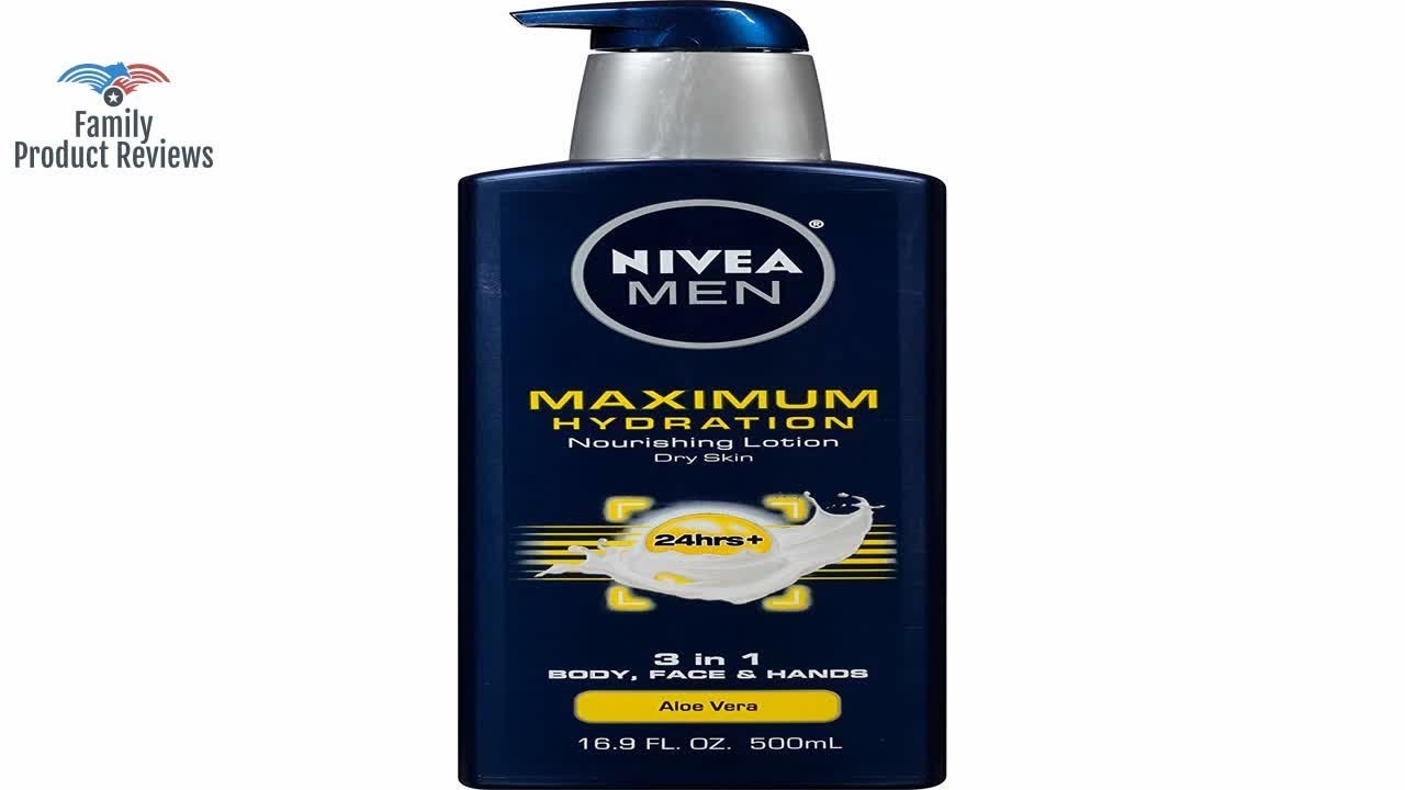 NIVEA Men Maximum Hydration 3-in-1 Nourishing Lotion - Body Face Hands ...